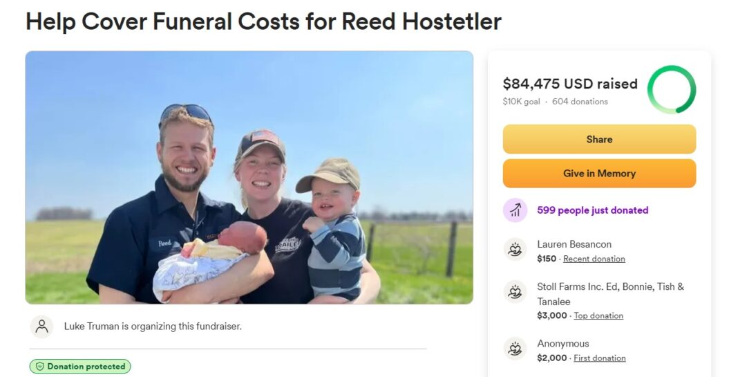Reed Hostetler, A Dairy Farmer, Passed Away In A Tragic Farming Accident